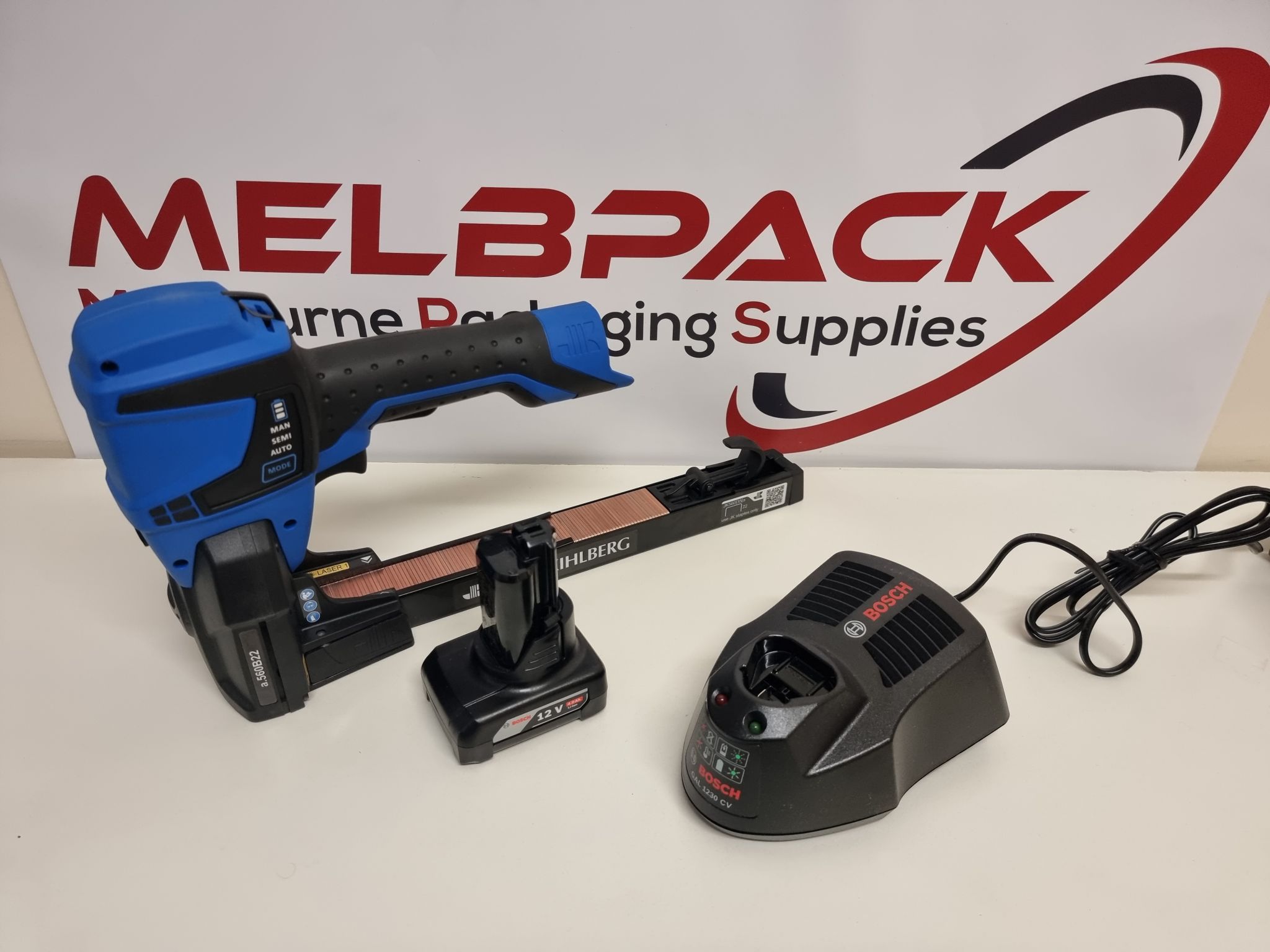 Battery Powered 32mm Stapler | Melbourne Packaging Supplies